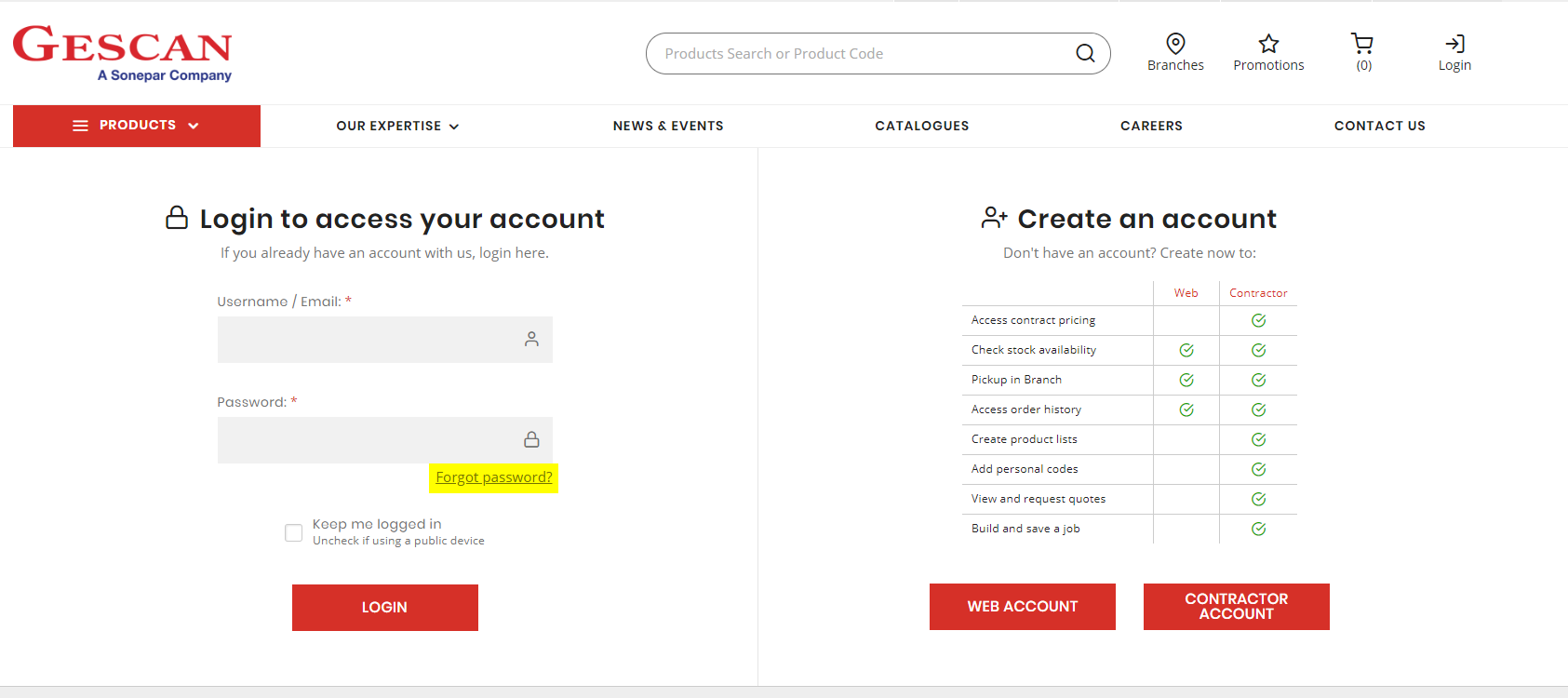 Forgot Your Password – Gescan Help Center