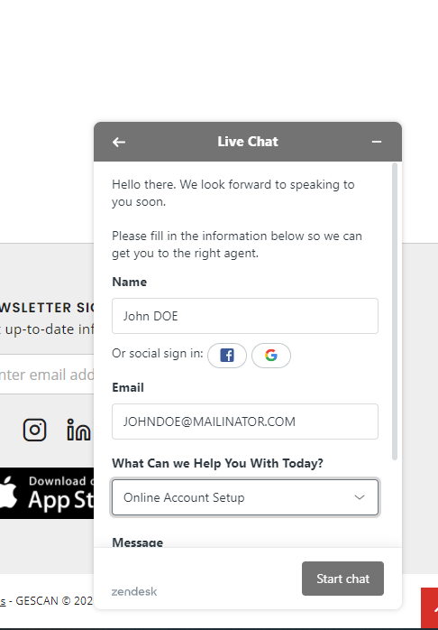 How do I set up an account on Gescan.com – Gescan Help Center